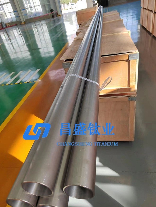 Gr.7 / TA9 / Ti-Pd Titanium Pipe Tube 60.3 X 2.77 X 4000mm Chlor Alkali Plant